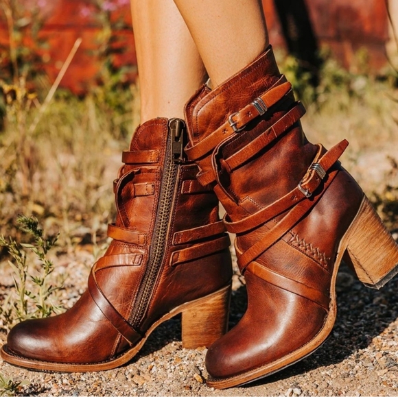 Freebird by Steven | Shoes | New Freebird Baker Cognac Boots Nib Size 9 ...